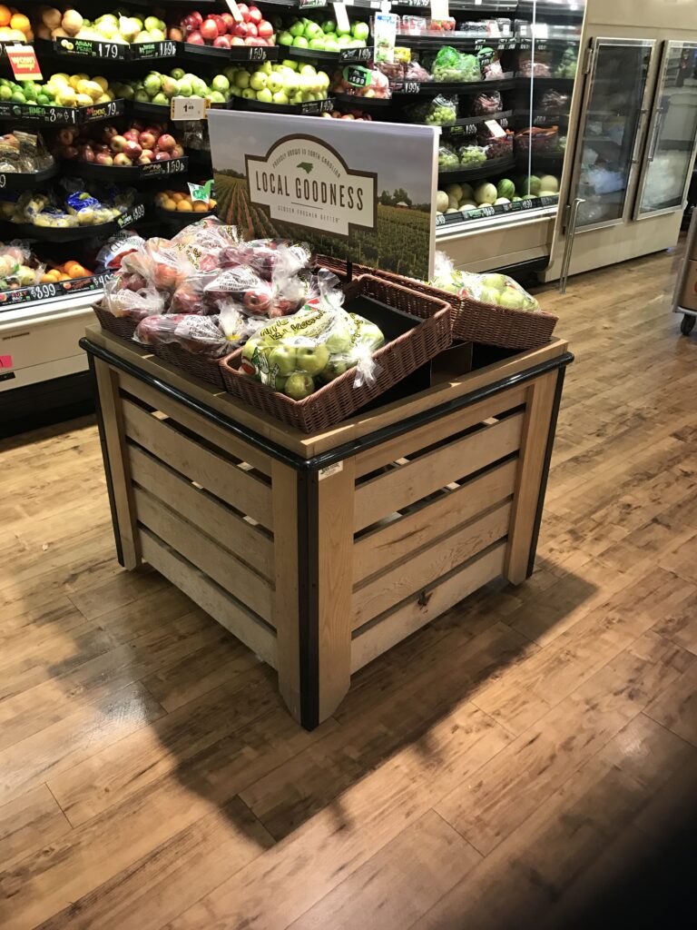 Rustic Produce Orchard Bin 3'x3' - RAC Sales And Service