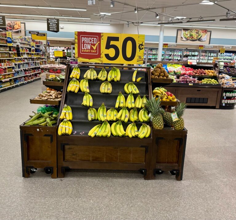 Banana /Produce Merchandiser - 8' Display With End Caps - RAC Sales And ...