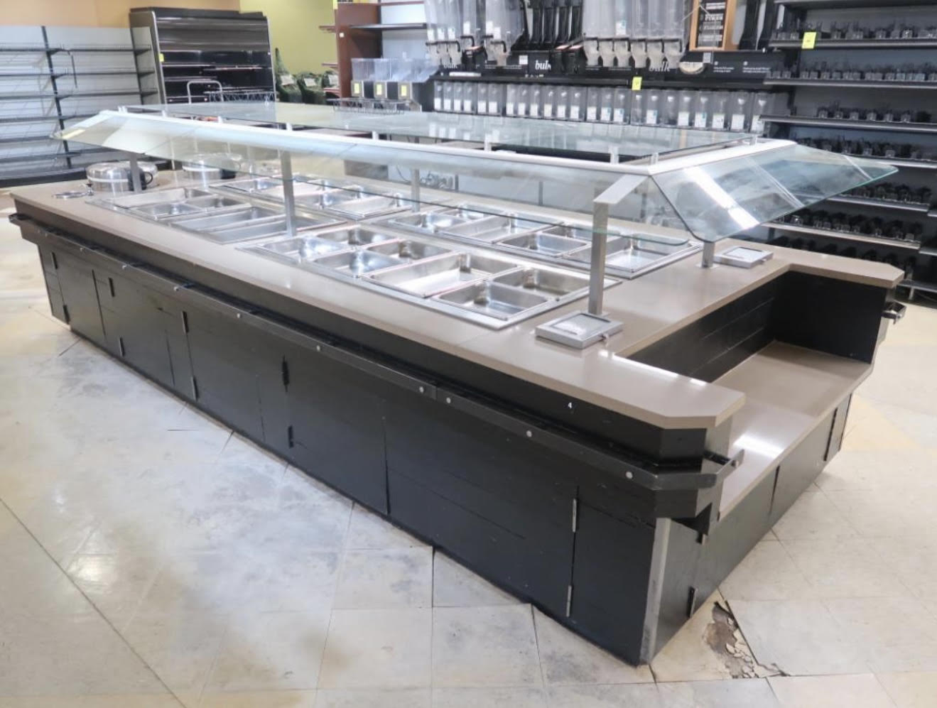 14' Hot Food Bar - 16 Wells & 2 Rice Warmers - RAC Sales And Service